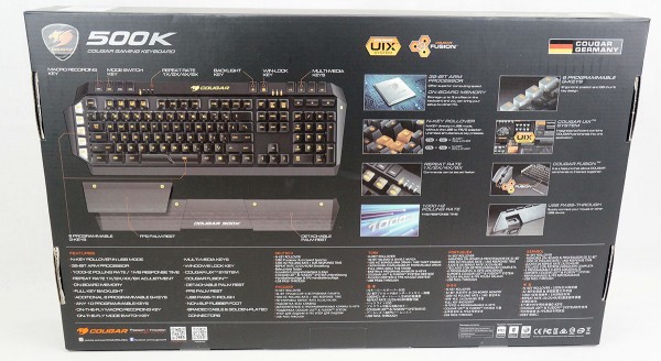 Cougar 500K Gaming Keyboard Review | ThinkComputers.org