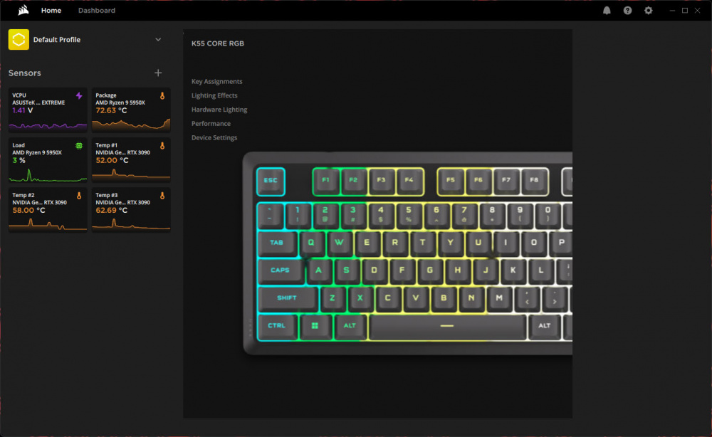 Corsair K55 Core RGB Gaming Keyboard Review | Page 3 of 4 ...