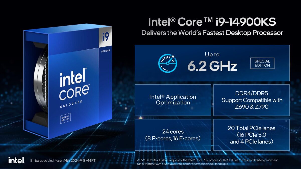 The Intel Core I9 14900KS Special Edition Processor Is Official The Intel Core I9 14900KS Special Edition Processor Is Official