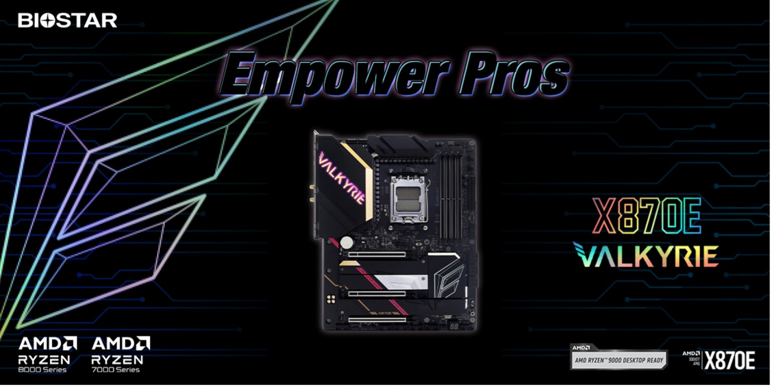 BIOSTAR Unveils the Flagship X870E Valkyrie Motherboard ...
